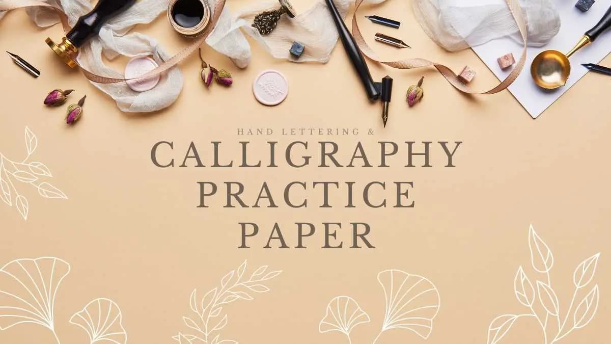 Elevate your Calligraphic Skills with Calligraphy Practice Paper | Just ...